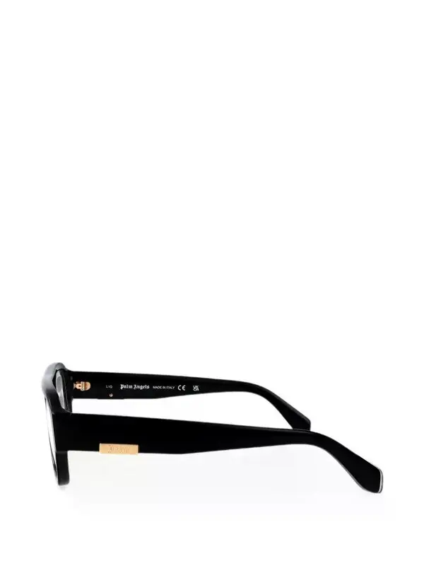 Palm Angels Logo Plaque Pilot Frame Glasses