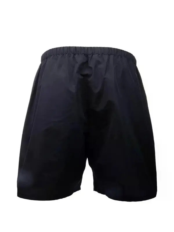 Miu Miu Logo Print Drawstring Knee-length Shorts