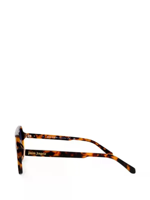 Palm Angels Camino Geometric Frame Sunglasses