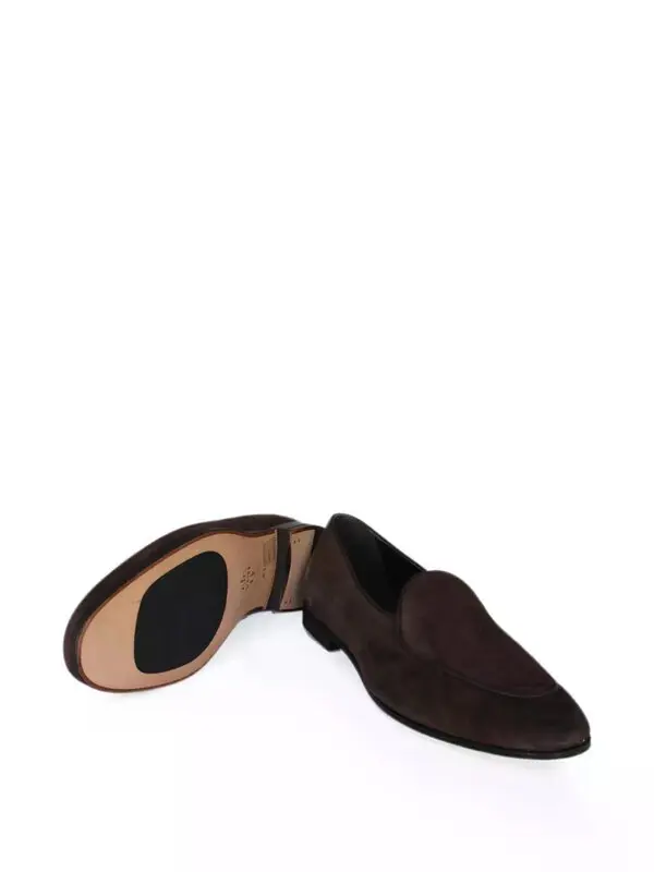 Eleventy Almond Toe Suede Loafers