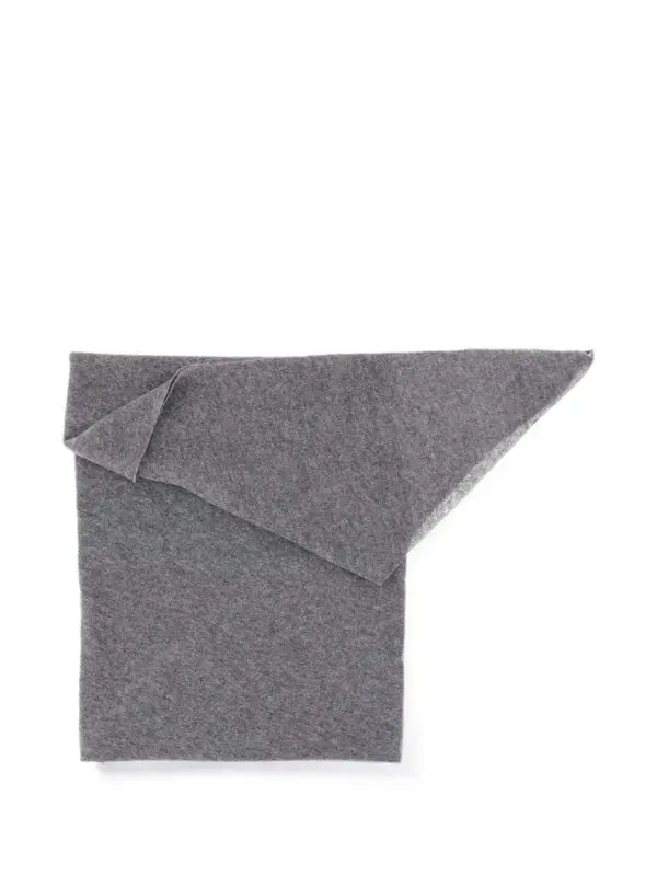 Faliero Sarti Triangular Cashmere Scarf - Grey