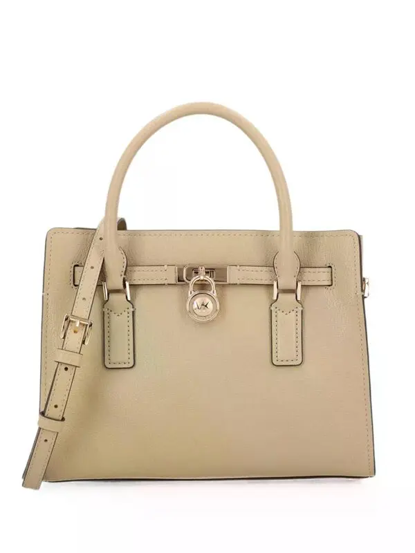 Michael Kors Hamilton Logo-padlock Tote Bag - Neutrals