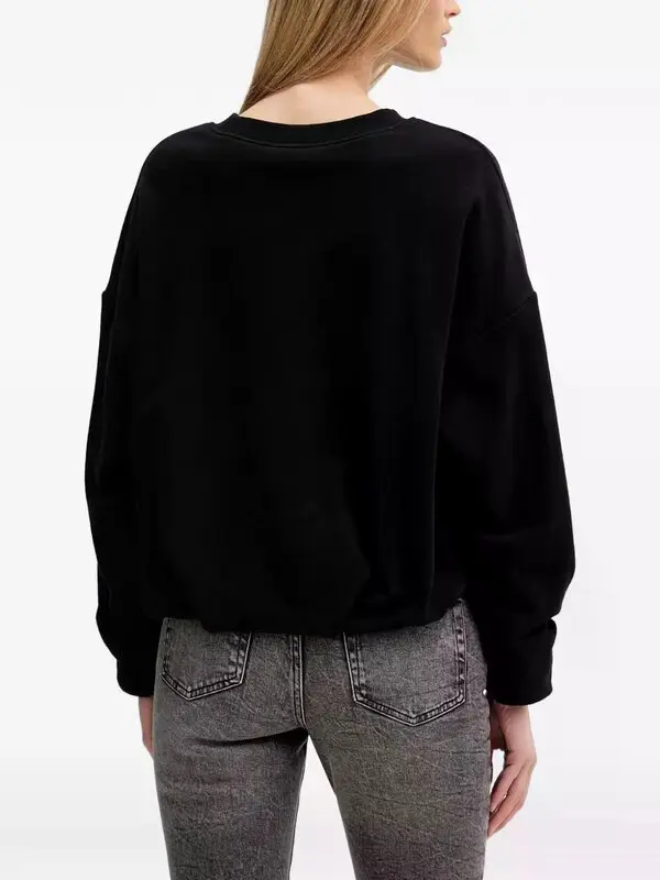 Dkny Logo-embellished Crew Neck Sweatshirt