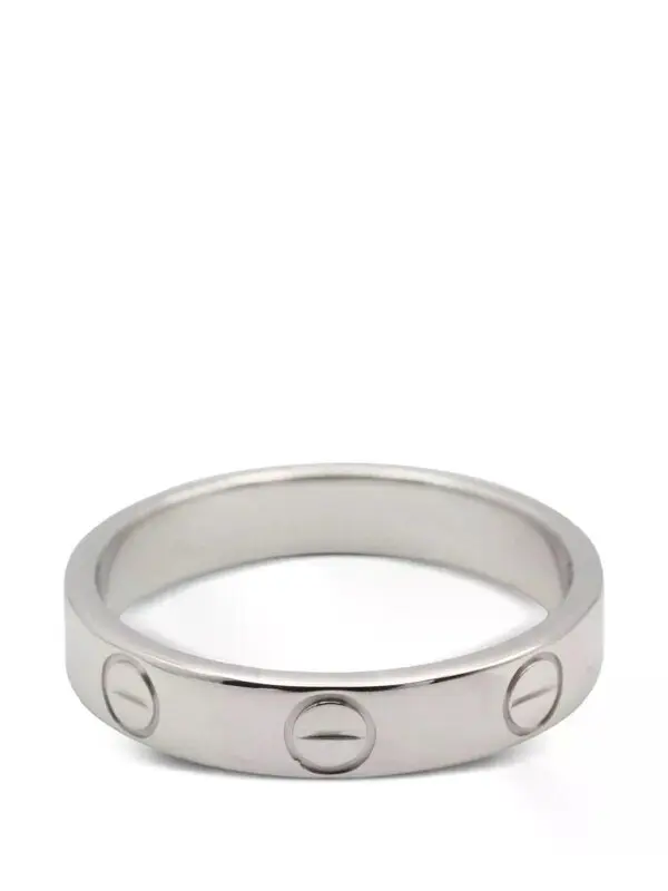 Cartier 18k White Gold Love Ring - Silver