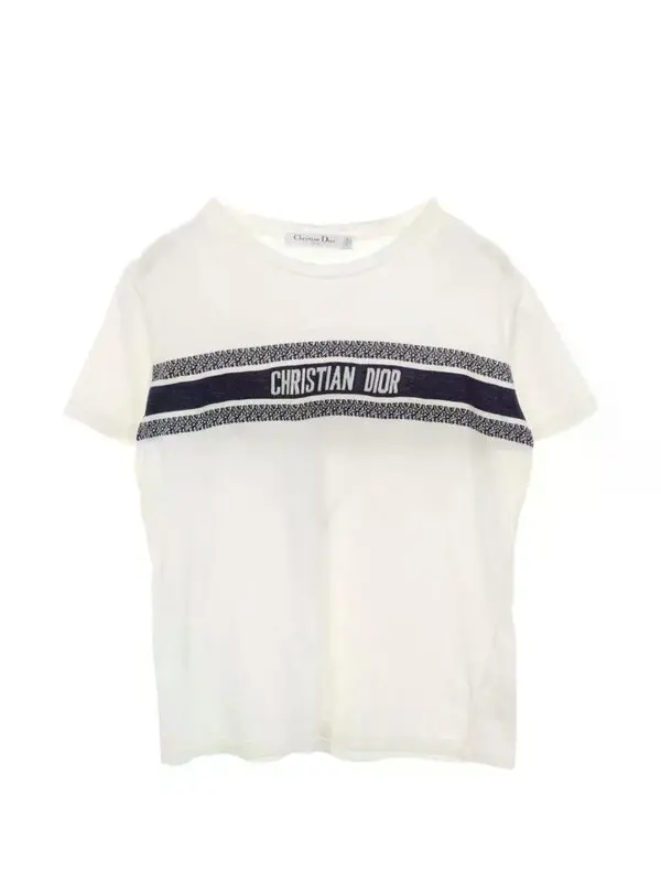 Dior Cotton Logo Print T-shirt - White