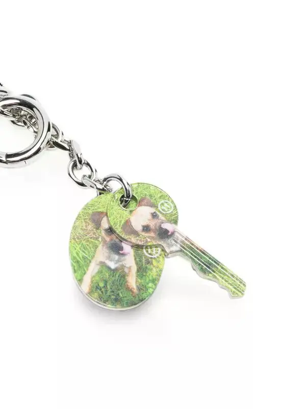 MAISON MARGIELA Tone Dog Print Keyring