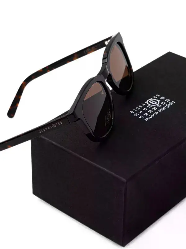 MAISON MARGIELA Tortoiseshell Effect Square Frame Sunglasses