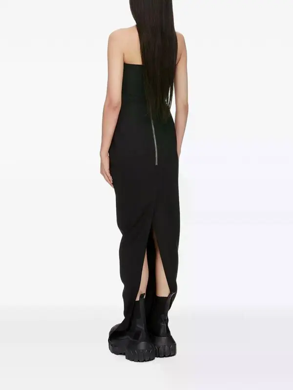Rick Owens Strapless Bustier Maxi Gown - Black