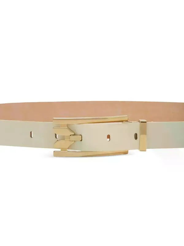 Victoria Beckham Dorian Leather Belt - White