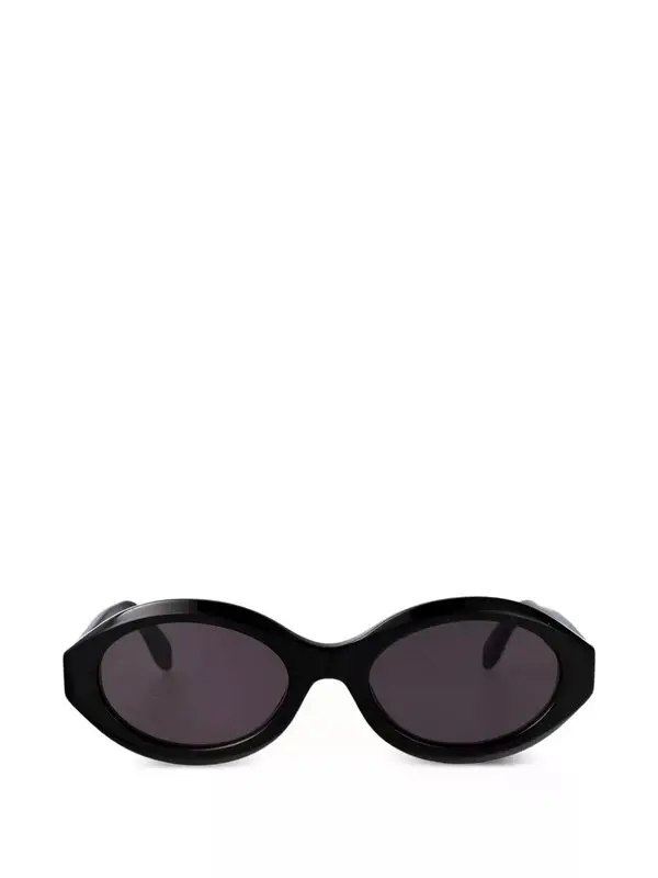 Palm Angels Oval Frame Sunglasses - Black