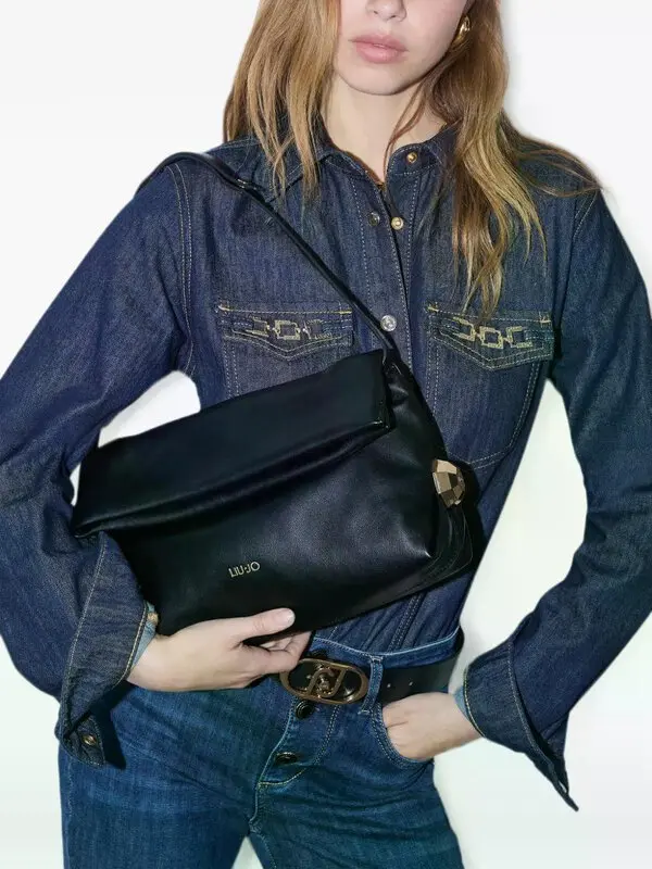 Liu Jo Medium Riccy Shoulder Bag - Black