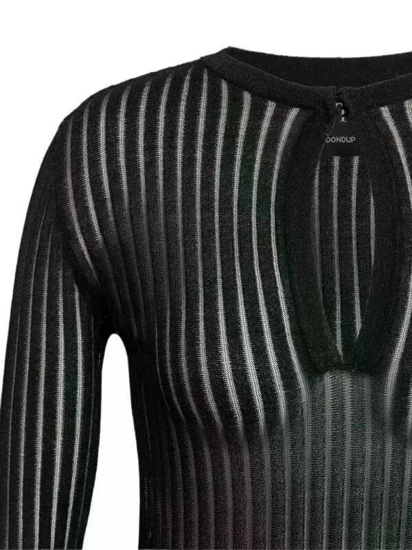 DONDUP Sheer-knit Cut-out Sweater