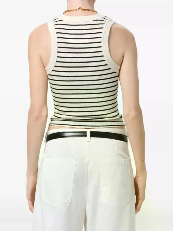 Citizens Of Humanity Caralyn Striped Ribbed Tank Top - Neutrals