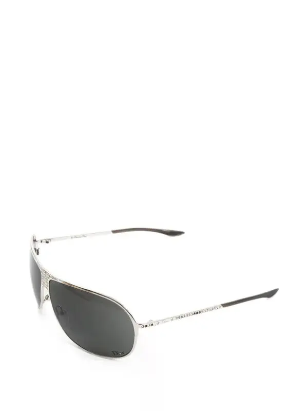 Dior Swarovski Crystal Embellished Aviator Sunglasses
