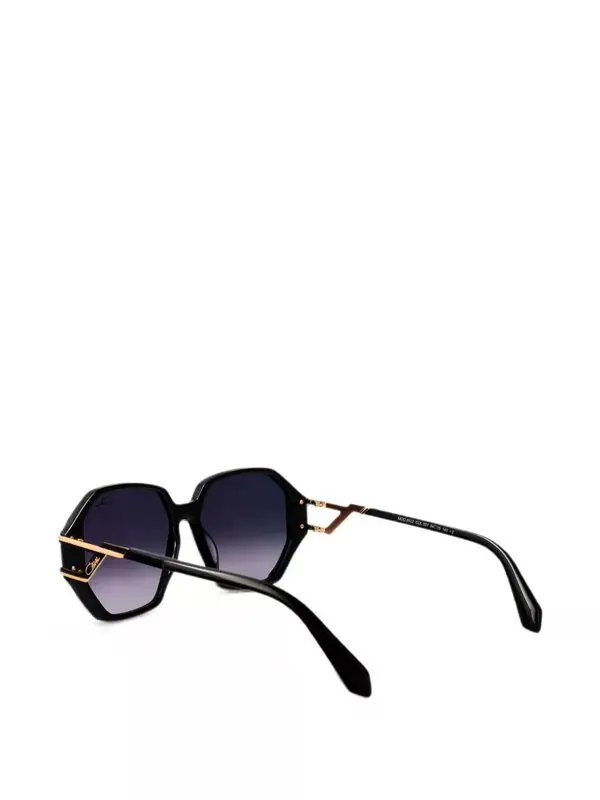Cazal Geometric Frame Logo Plaque Sunglasses