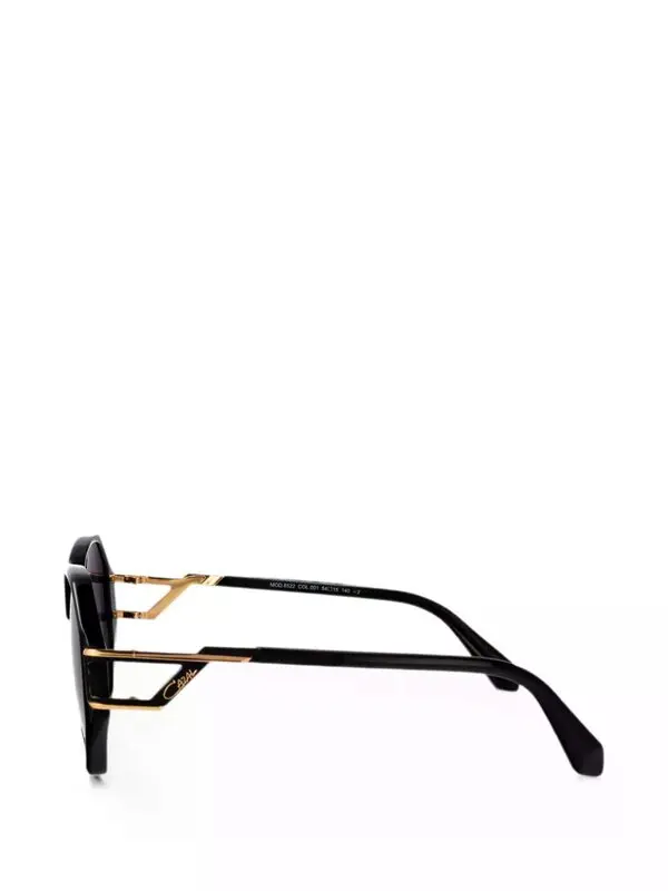 Cazal Geometric Frame Logo Plaque Sunglasses