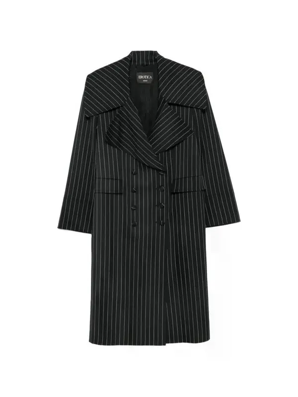 DONDUP Pinstripe Double-breasted Coat