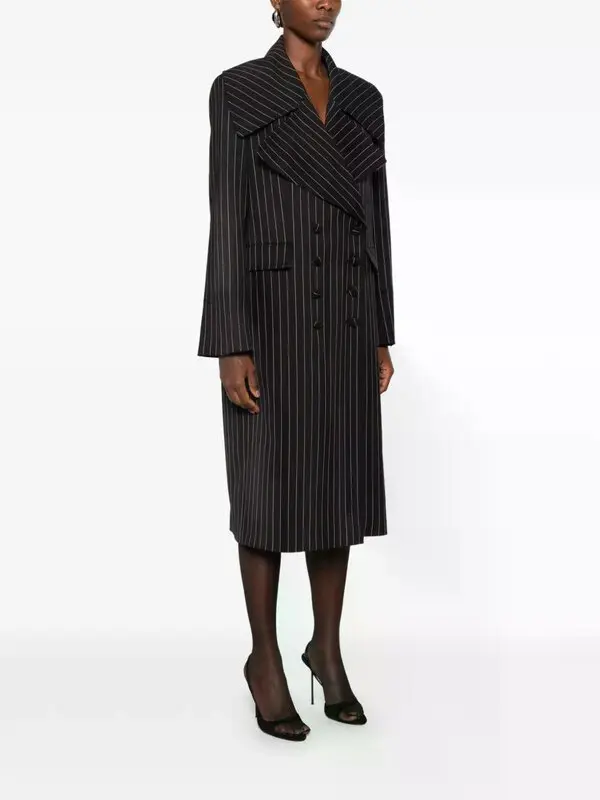 DONDUP Pinstripe Double-breasted Coat