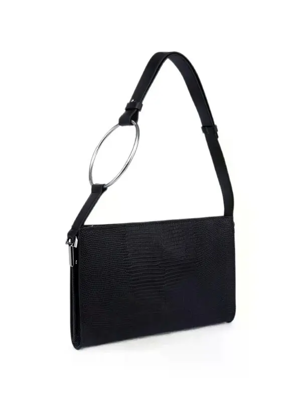 DONDUP Clutch Bag With Lizard-effect Ring Detail