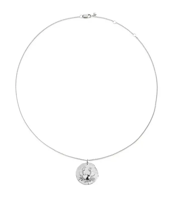 Monica Vinader Sterling Cancer Zodiac Pendant Necklace - Silver