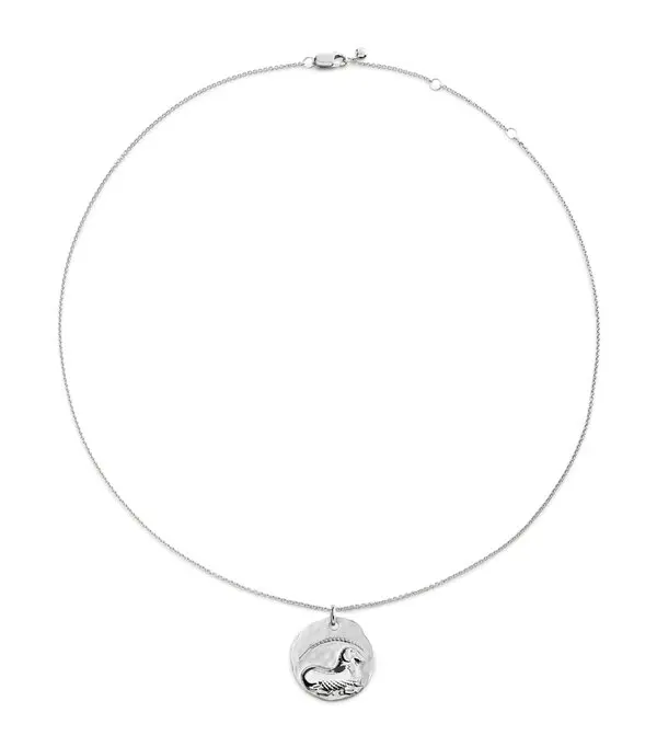 Monica Vinader Sterling Aries Zodiac Necklace - Silver