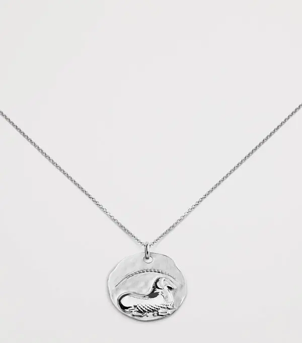 Monica Vinader Sterling Aries Zodiac Necklace - Silver