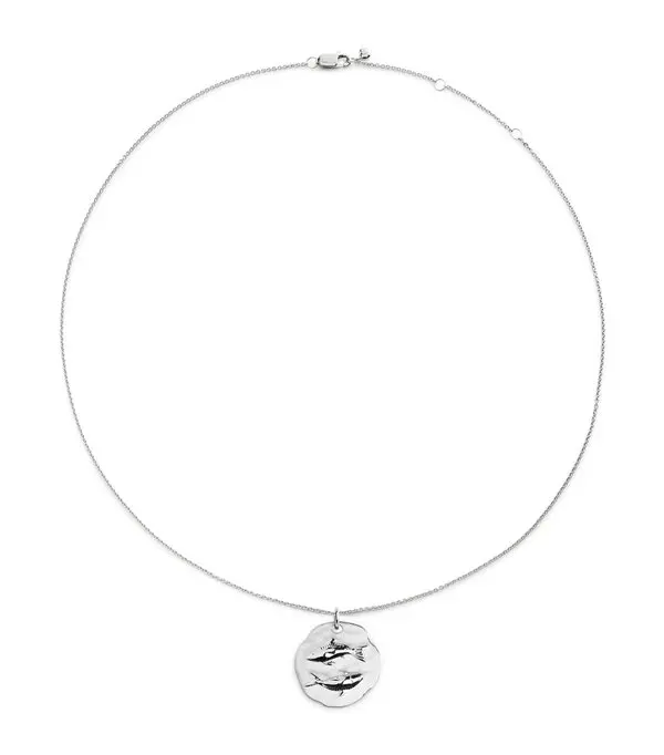 Monica Vinader Sterling Pisces Zodiac Pendant Necklace - Silver