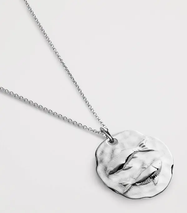 Monica Vinader Sterling Pisces Zodiac Pendant Necklace - Silver