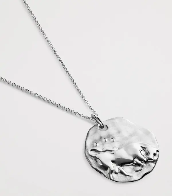 Monica Vinader Sterling Taurus Zodiac Pendant Necklace - Silver