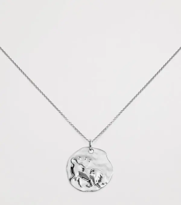 Monica Vinader Sterling Taurus Zodiac Pendant Necklace - Silver