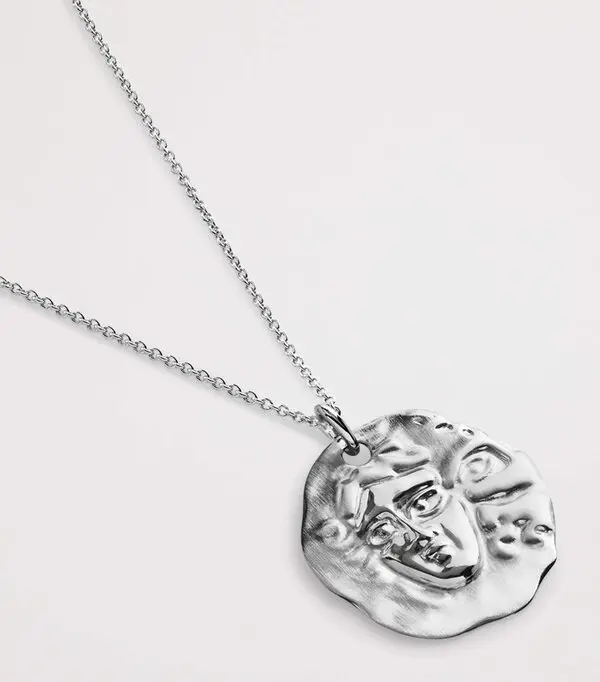 Monica Vinader Sterling Gemini Zodiac Pendant Necklace - Silver