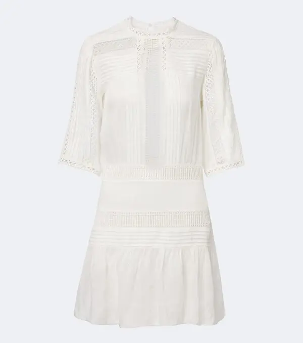 MARANT ETOILE Open-knit Minidress - White