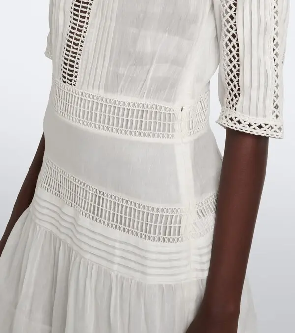 MARANT ETOILE Open-knit Minidress - White