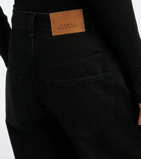 Isabel Marant Étoile Lemony Wide-leg Jeans - Black