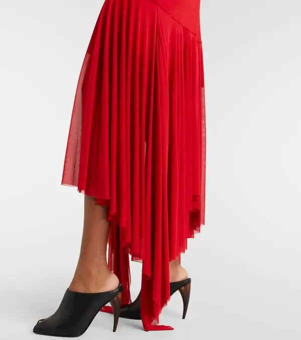 Alexander McQueen Draped Halterneck Maxi Dress