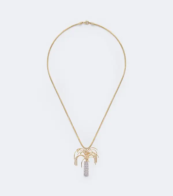 Yvonne Léon Palmier Diamond Pendant Necklace - Gold