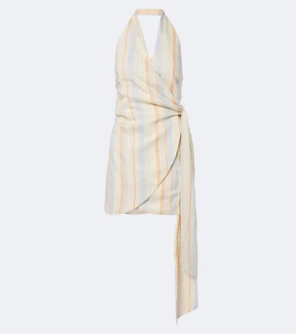 SIR. Pernille Striped Wrap Dress - Multicoloured