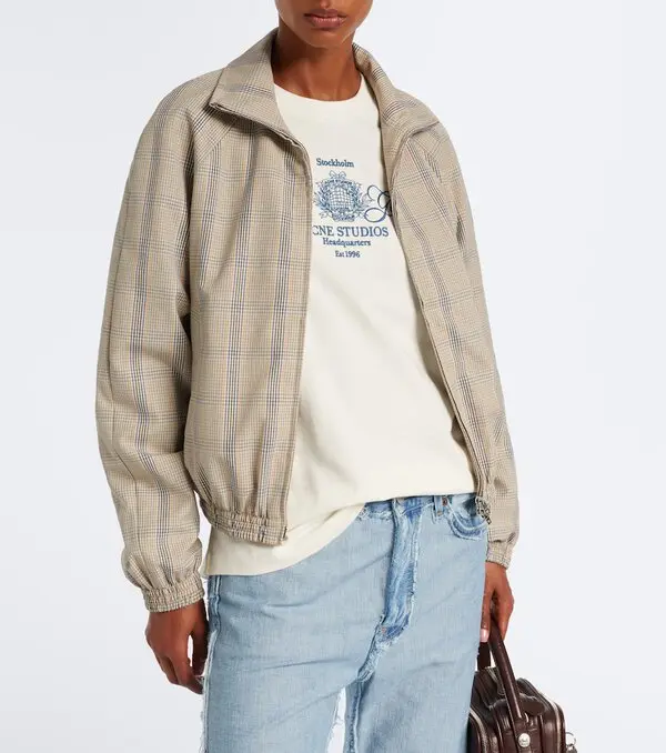 Acne Studios Checked Technical Jacket - Multicoloured