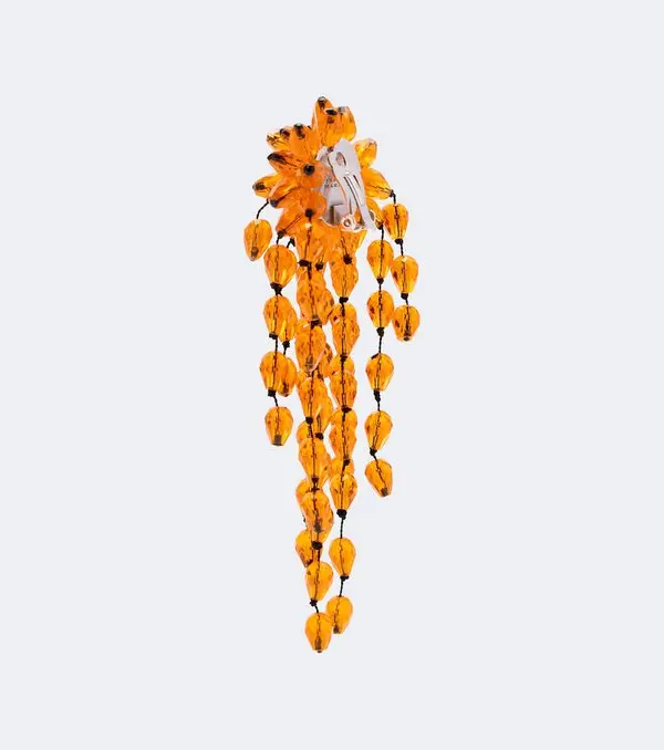 Isabel Marant Étoile Hanabi Beaded Clip-on Earrings - Orange