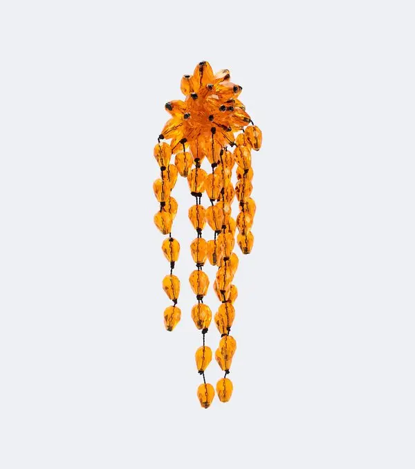 Isabel Marant Étoile Hanabi Beaded Clip-on Earrings - Orange