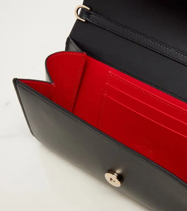 CHRISTIAN LOUBOUTIN Bettina Leather Wallet On Chain