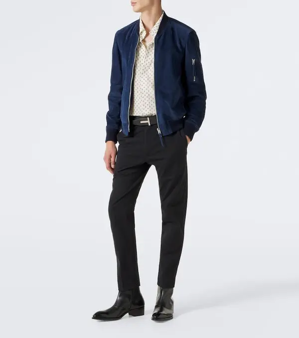TOM FORD Suede Bomber Jacket