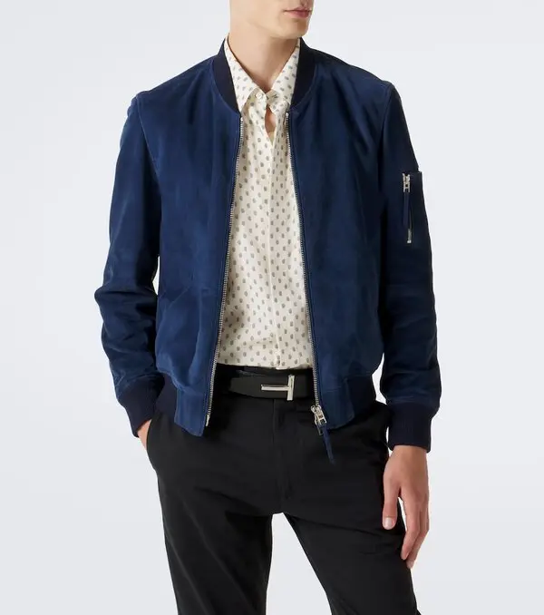 TOM FORD Suede Bomber Jacket