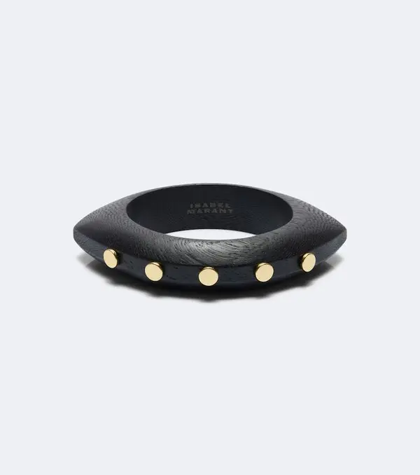 Isabel Marant Étoile Layla Studded Wood Bangle - Black
