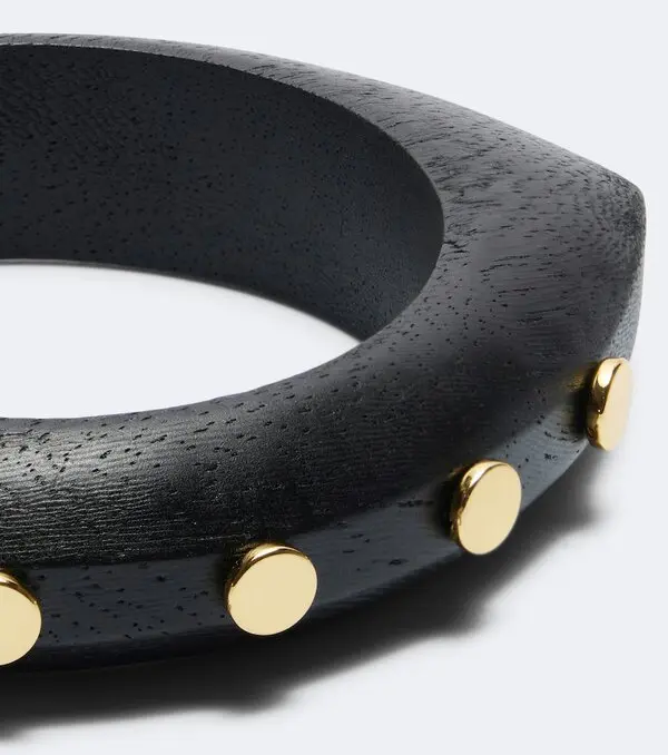 Isabel Marant Étoile Layla Studded Wood Bangle - Black