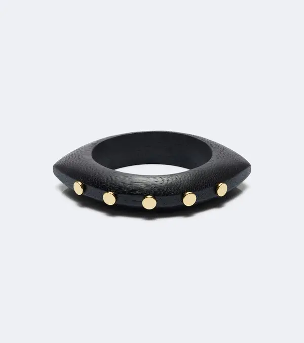 Isabel Marant Étoile Layla Studded Wood Bangle - Black