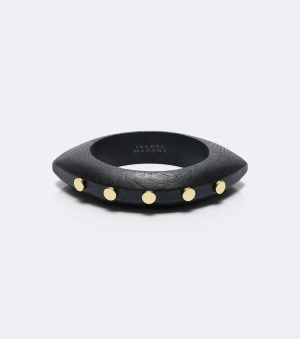 Isabel Marant Étoile Layla Studded Wood Bangle - Black