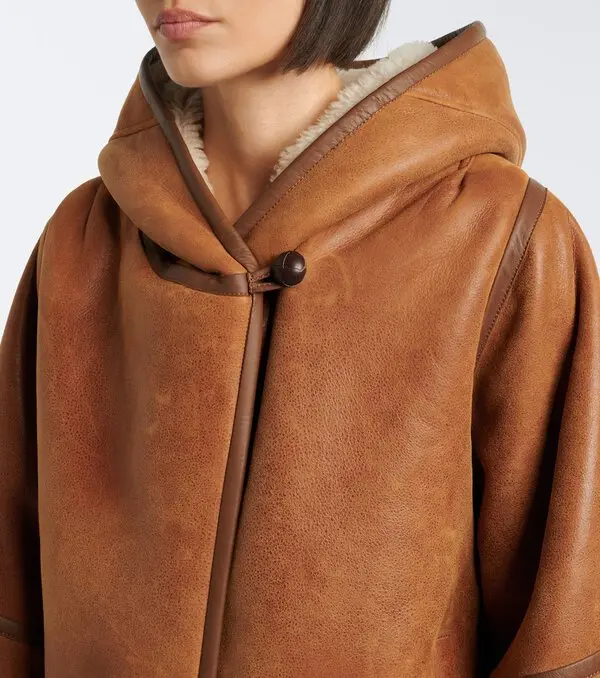 Isabel Marant Étoile Amiel Hooded Leather Jacket