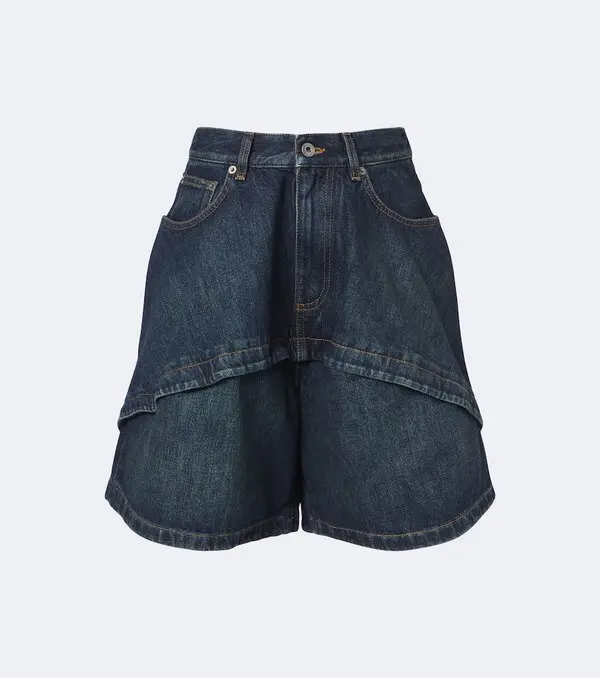 Loewe Paneled Denim Bermuda Shorts