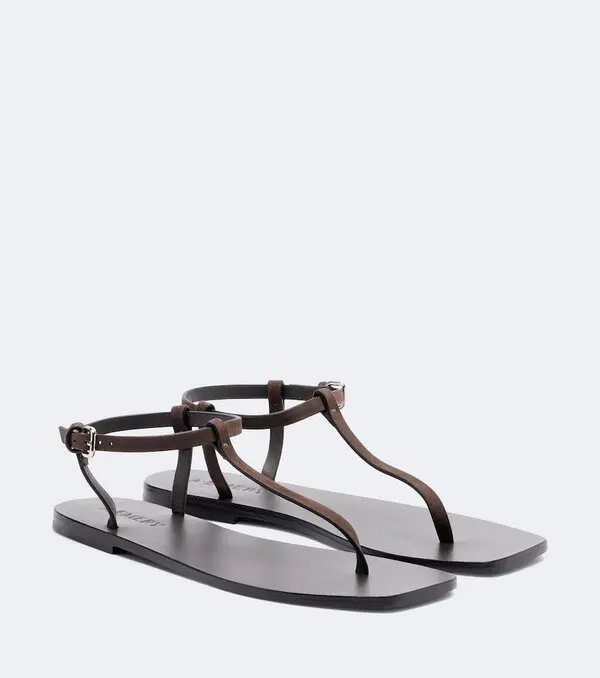 A.emery Clara Suede Thong Sandals - Brown